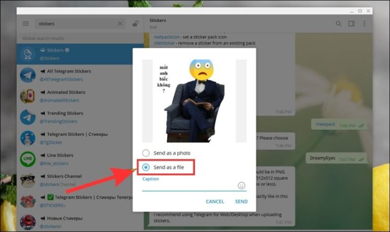 Tạo sticker Telegram đơn giản, nhanh chóng trong 1 phút