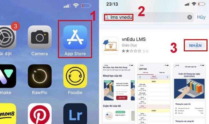 LMS vnEdu đăng nhập học online, thi trực tuyến nhanh chóng